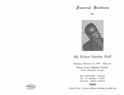 "Mr. Robert Stanley Huff"