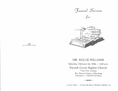 "Mr. Rollie Williams"