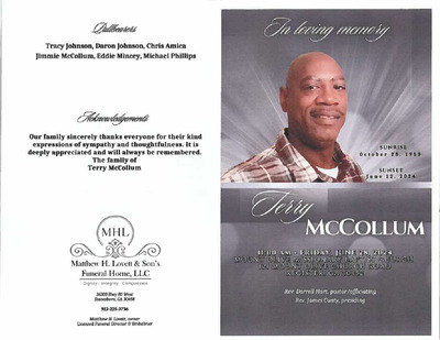 "Terry McCollum"